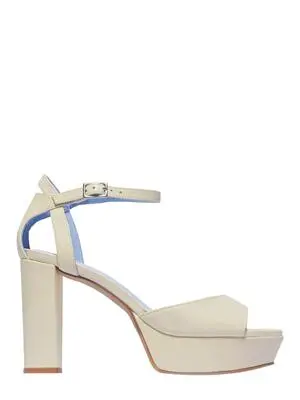 Bernardo Valeria Platform High Heel Sandal - Eggshell