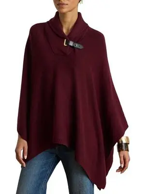 Ralph Lauren Wool-blend Cape - Dark Garnet