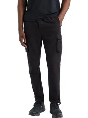 247 BY REPRESENT Dna Water Repellent Drawstring Cargo Pants - Jet Black