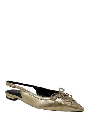 SHU SHOP Amy Slingback Flat Gold