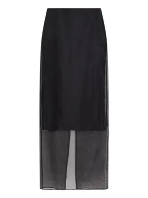 Rag & Bone Annabet Organza Maxi Skirt - Black