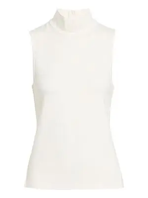 Rag & Bone Irina Ponte Turtleneck Top - Ivory