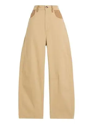 Rag & Bone Charlie Cropped Cotton-twill Pants - Beige