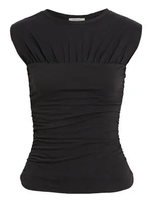 Rag & Bone Mica Ruched Top - Black