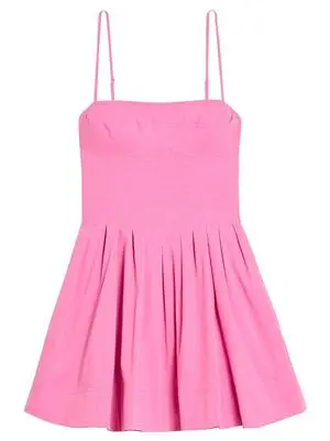 Simkhai Kitt Pleated Mini Dress - Pink