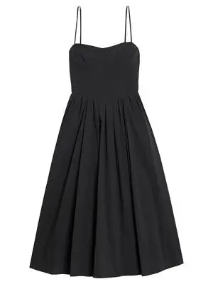 Simkhai Kittiya Pleated Midi Dress - Black
