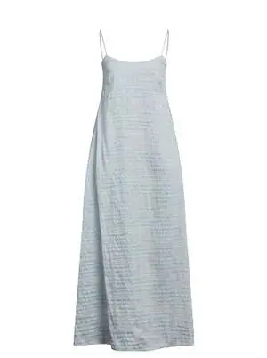Emporio Armani Flared Striped Maxi Dress - Blue