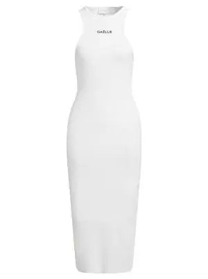 GAËLLE PARIS Midi Bodycon Dress - White