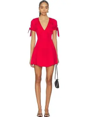 Frankies Bikinis Ella Satin Jacquard Mini Dress - Heartstrings