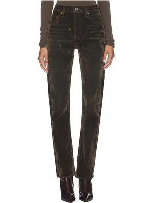 RE/DONE The Blondie Jeans - Olive Branch Flocked