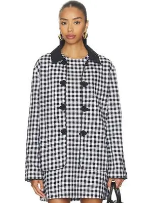 Ciao Lucia Anja Jacket - Black & White Gingham