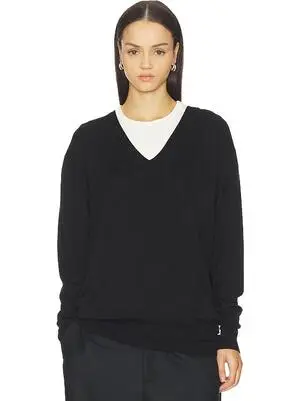 ALL THE WAYS Astoria V Neck Sweater - Black