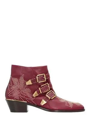 Chloé Susanna Ankle Boots Red