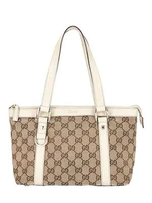 FWRD RENEW Gucci Abbey Tote Bag - Beige