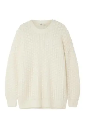 FRAME The Cloud Crew Open-knit Sweater - Cream