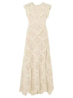Ulla Johnson Annalisa Crocheted Cotton Maxi Dress - Cream