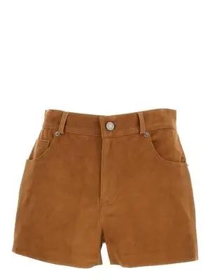 HAIKURE Brit Suede Shorts - Brown