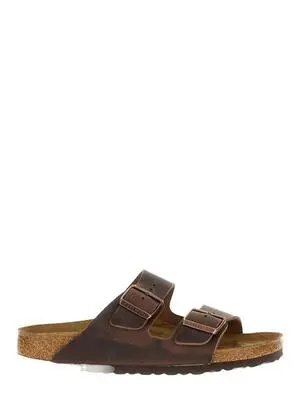 BIRKENSTOCK Arizona Habana Oiled Leather Sandals - Brown