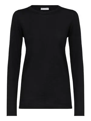 Brunello Cucinelli Cashmere-silk Sweater - Black