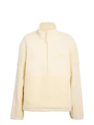 SKIMS Teddy Oversized Quarter-zip Pullover - Ivory