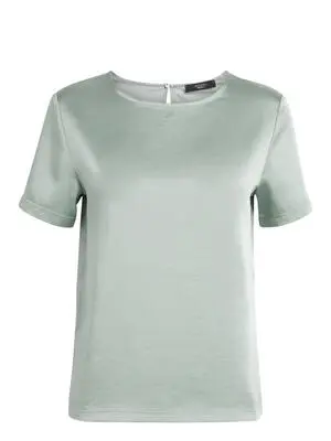 Max Mara Satin-front T-shirt - Green