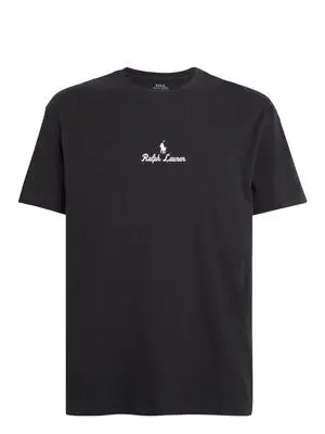 Polo Ralph Lauren Cotton Script Logo T-shirt - Black