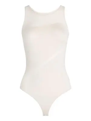 Wolford Sheer Panel Bodysuit - Ivory