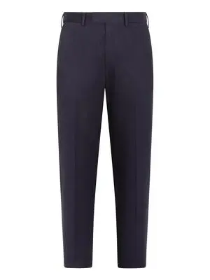 TOM FORD Cotton Tailored Trousers - Navy