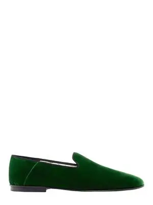 TOM FORD Velvet Loafers - Green