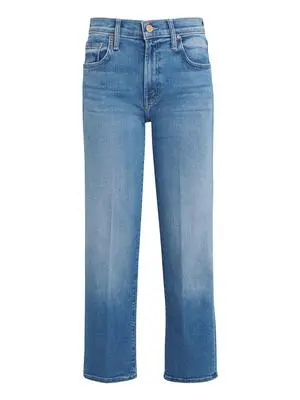 MOTHER The Rambler Zip Ankle Jeans - Blue
