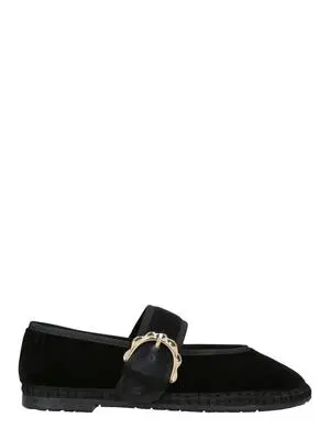 FLABELUS Velvet Mary Janes - Black