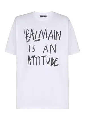 Balmain Cotton Logo T-shirt - White