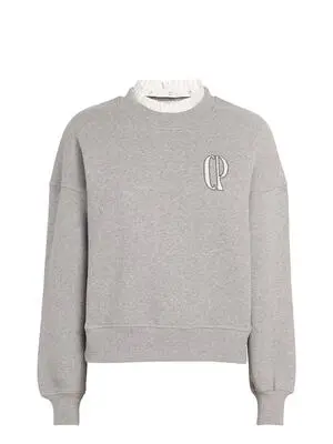 Claudie Pierlot Cotton-blend Logo Sweatshirt - Grey