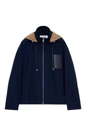 Loewe Cotton Hooded Jacket - Navy