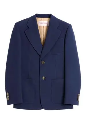 Valentino Garavani Virgin Wool Blazer - Blue
