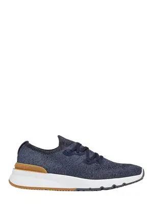 Brunello Cucinelli Knitted Sneakers - Blue