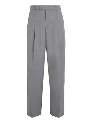ABOUT:BLANK Wide-leg Pleated Trousers - Grey