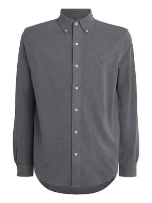 Polo Ralph Lauren Cotton Featherweight Mesh Shirt - Grey