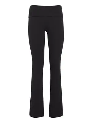 SKIMS Cotton Jersey Foldover Trousers - Black