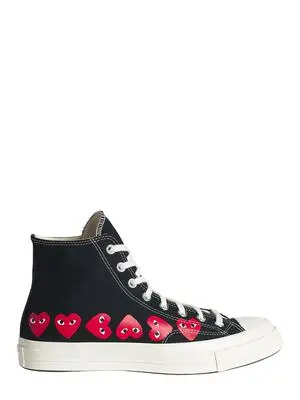 Play Comme Des Garcon X Converse Heart Chuck Taylor All Star '70 High-top Sneakers - Black