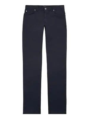 Brioni Stretch-cotton Chinos - Blue
