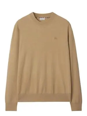 Burberry Cashmere-blend Slim Sweater - Beige
