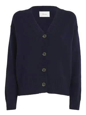 Harrods Cashmere Boxy Cardigan Navy
