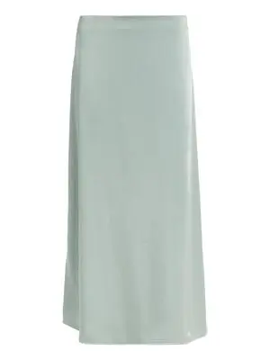 Max Mara Satin Midi Slip Skirt - Green