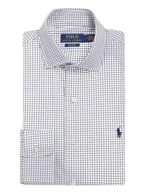 Polo Ralph Lauren Cotton Poplin Check Shirt - Navy