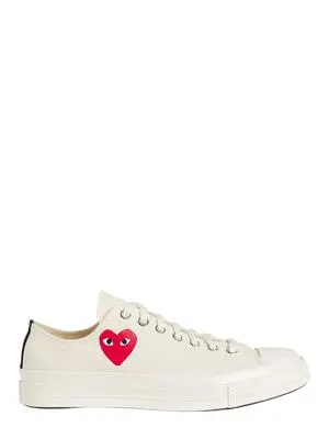 Play Comme Des Garcon X Converse Heart Chuck Taylor All Star '70 Low-top Sneakers - White