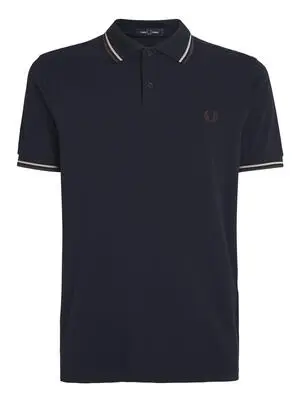 Fred Perry Twin Tipped Polo Shirt - Navy