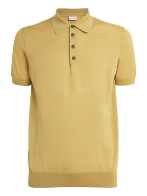 Pal Zileri Silk-cotton Polo Shirt - Yellow