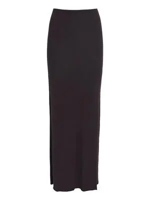 SKIMS Sheer Modal Maxi Skirt - Burgundy