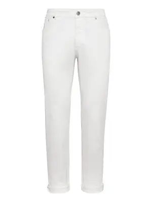 Brunello Cucinelli Comfort Straight-fit Jeans - White